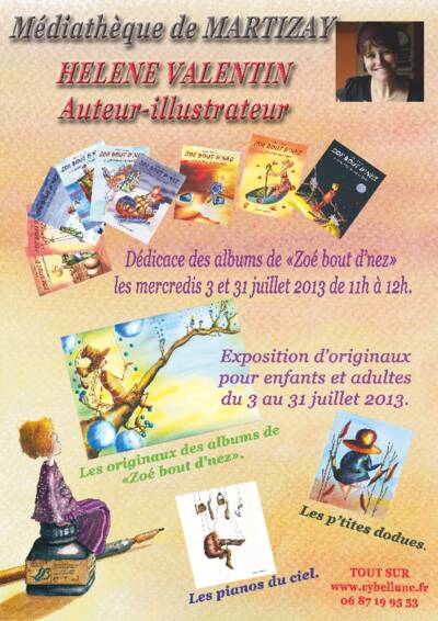 Actu coeur de brenne : Exposition Hélène VALENTIN - Médiathèque de Martizay